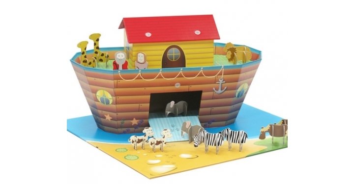 Krooom Cardboard Noah's Ark With Animals Playset £7.02 @ Amazon
