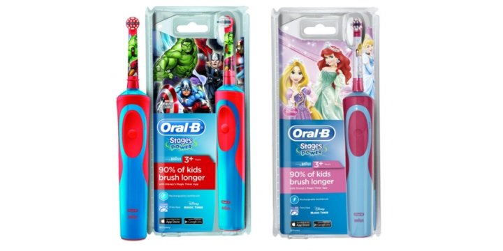 Disney Princess / Avengers Oral B Vitality Electric Toothbrush For Kids ...