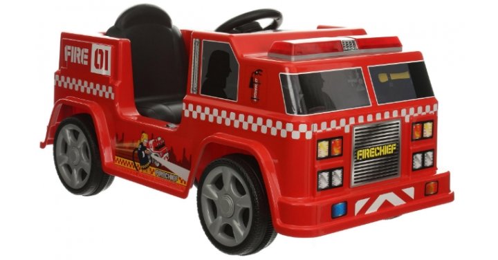 Half Price Firechief Electric Ride On Fire Engine @ Halfords