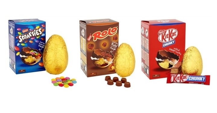 Smarties / Kit Kat / Rolo / Aero Medium Easter Eggs 75p @ Tesco From ...