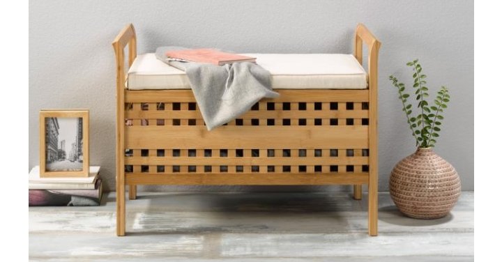 Heads Up: Livarno Living Storage Bench & Cushion £34.99 @ Lidl