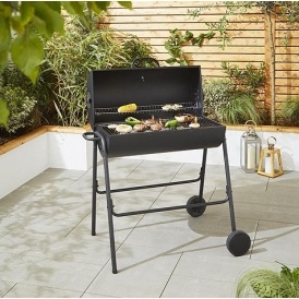 Barrel Charcoal BBQ With Cover £38 @ Tesco