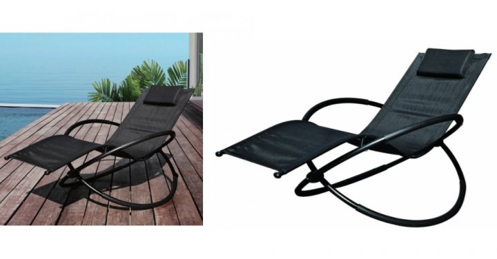Moon Rocker Lounger Garden Chair With Pillow £44.85 Delivered @ Amazon ...