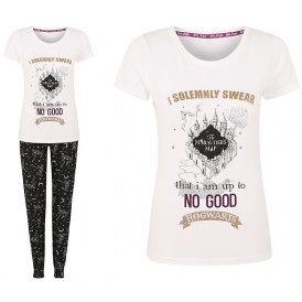 Harry Potter Marauders Map Ladies Pyjamas £15 @ Asda George